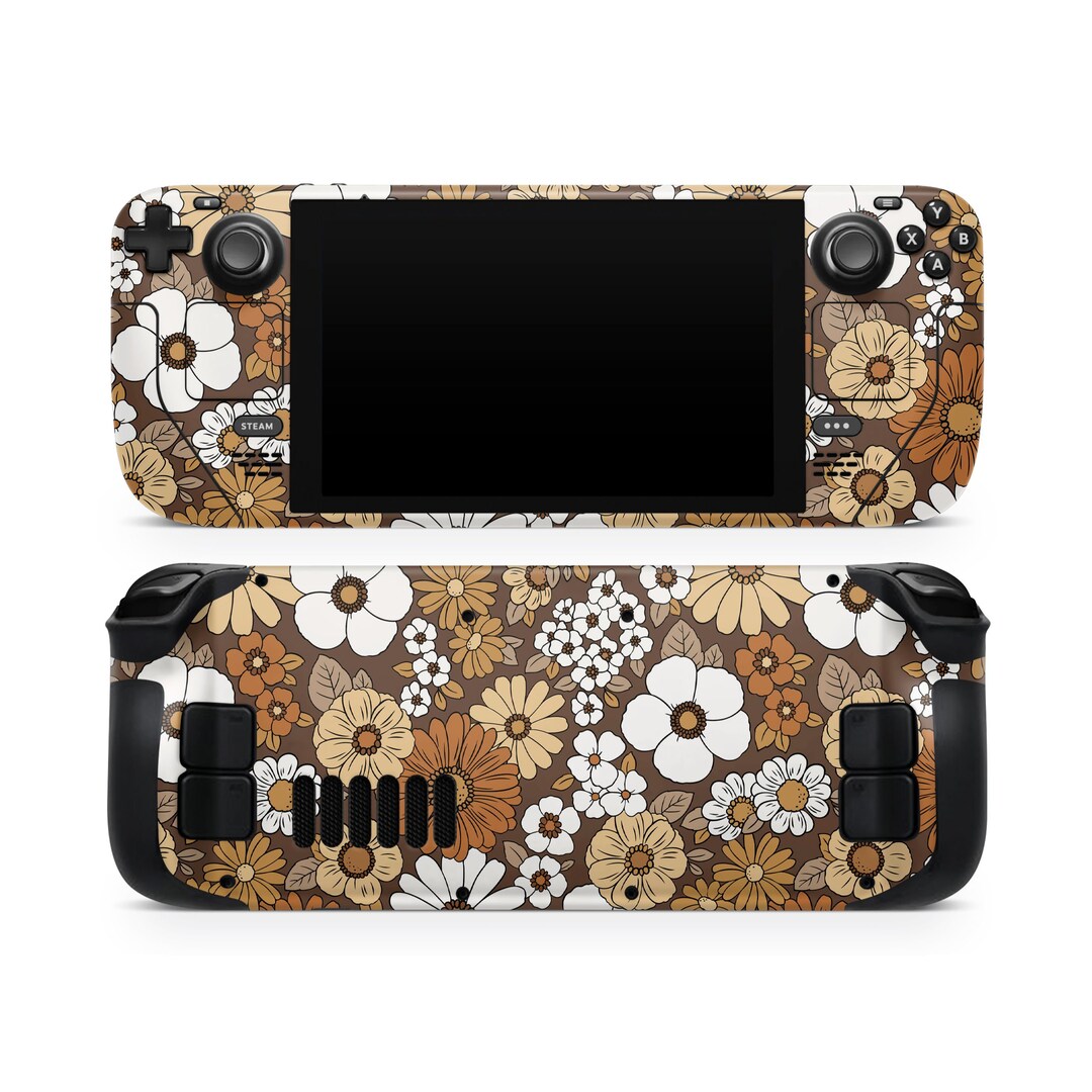 Daisy Flowers Steam Deck Skin, Retro Aesthetic Cute Floral Design ...