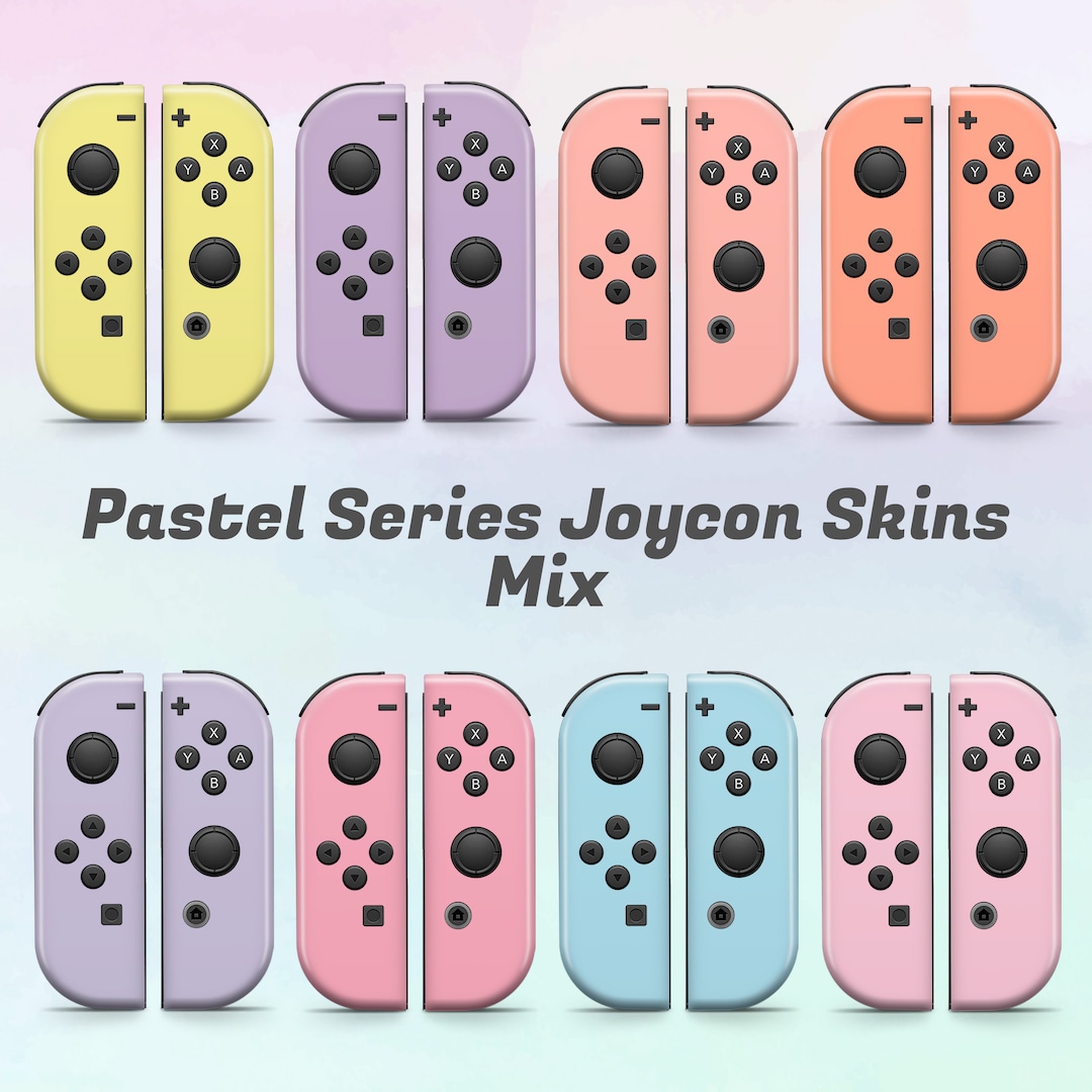Pastel Nintendo Switch Joy-con Skin: 3M Vinyl Decal Wrap - Etsy
