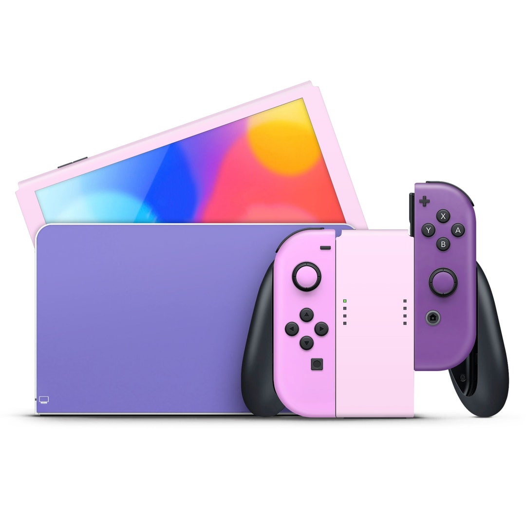 Lavender Nintendo Switch OLED Skin: Pastel Pink Purple Vinyl Decal - Etsy