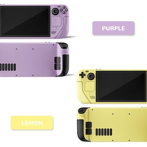 Signature Pastel Series Steam Deck Skin, Purple Lavender Pink Yellow ...