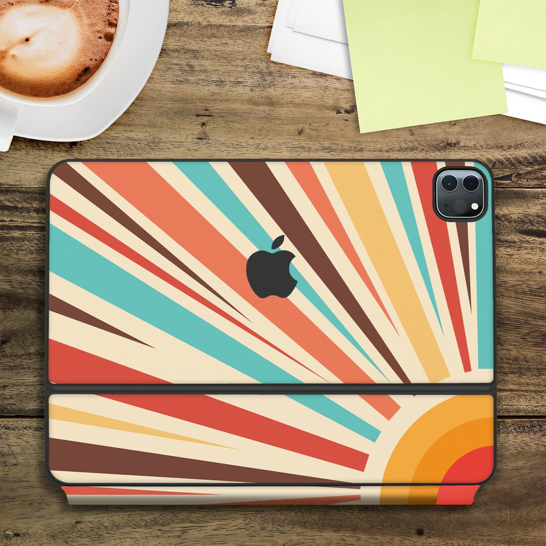Retro Sun Magic Keyboard Skin: Pastel Apple Keyboard Decal Wrap - Etsy