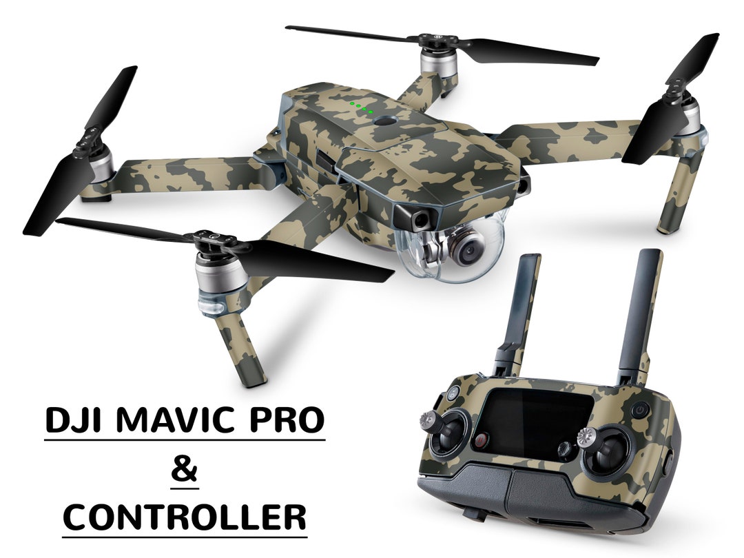 Camo DJI Mavic PRO Skin, Green Camouflage Pattern Dji Mavic Pro Drone ...