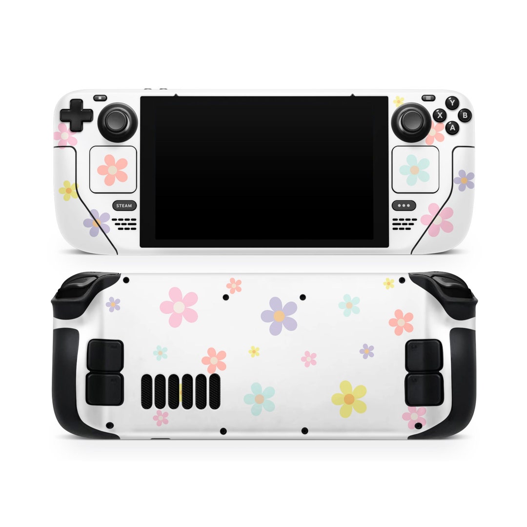 Retro Daisy Steam Deck Skin, Soft Cute Floral Pastel Flower, Steamdeck ...
