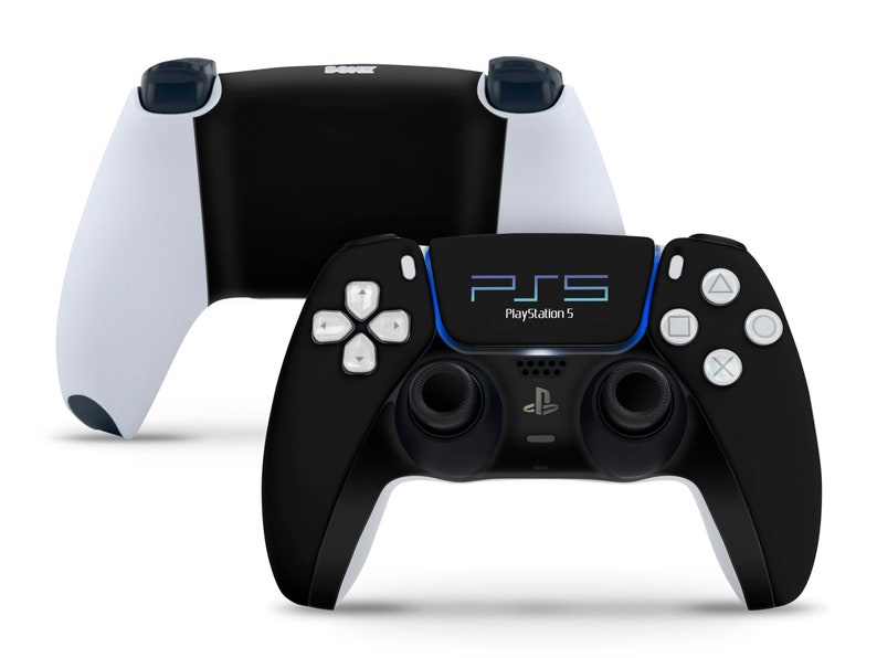 Retro Playstation 2 Logo PS5 Skin, Anniversary Edition Black Vinyl ...