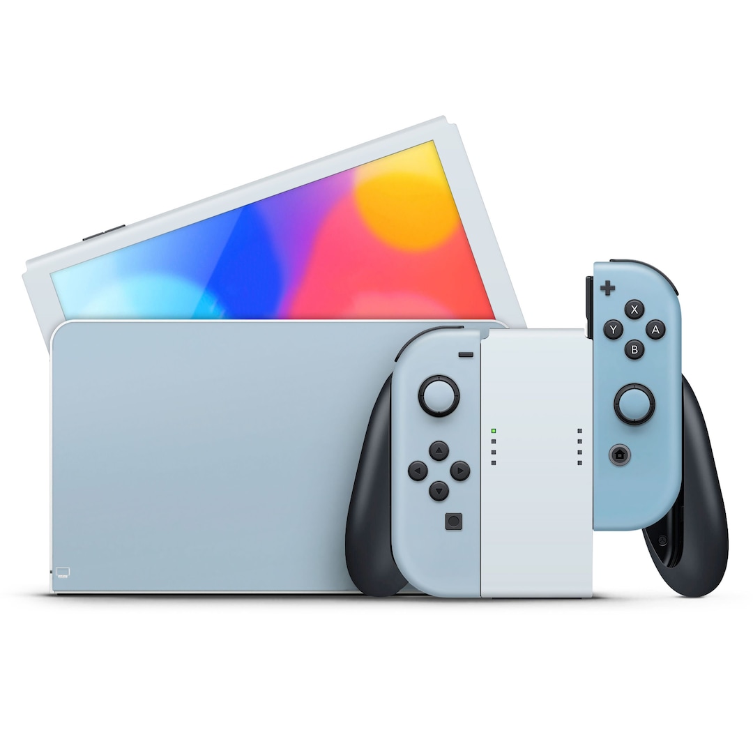 Ocean Breeze Nintendo Switch OLED Skin: Pastel Blue Vinyl Wrap, 3M - Etsy