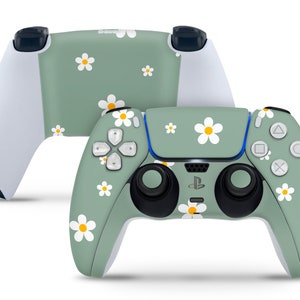 Forest Daisy PS5 Skin, Cute Floral Pastel Soft Flowers, Playstation 5 ...