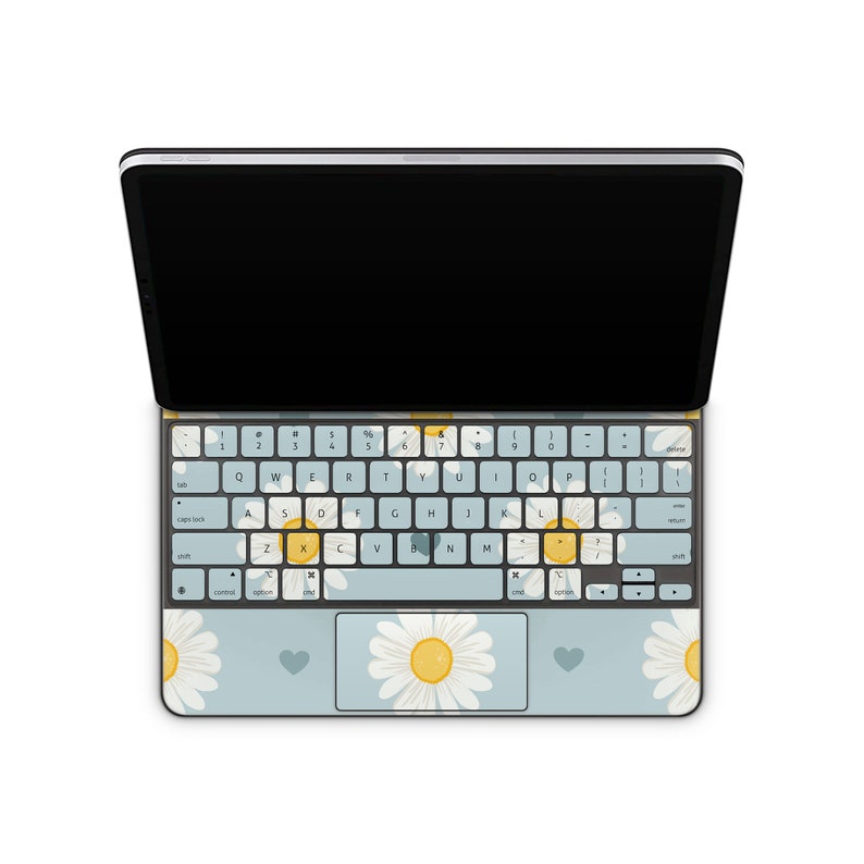 Daisy Magic Keyboard Skin: Baby Blue Hearts Vinyl Decal Wrap - Etsy