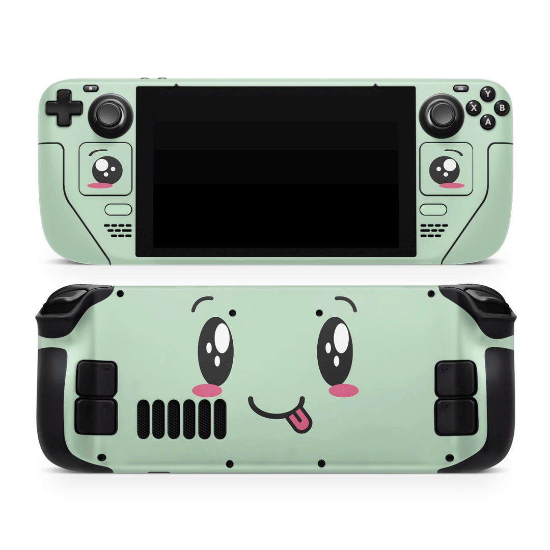 Cute Smile Steam Deck Skin, Big Eyes Smile Face Design, Steamdeck OLED ...