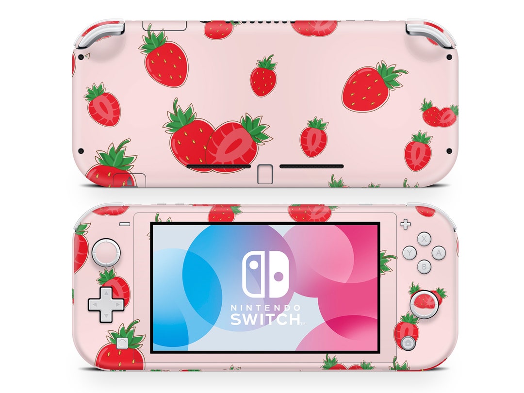 Strawberry Nintendo Switch Lite Skin: Pastel Pink Vinyl Decal - Etsy
