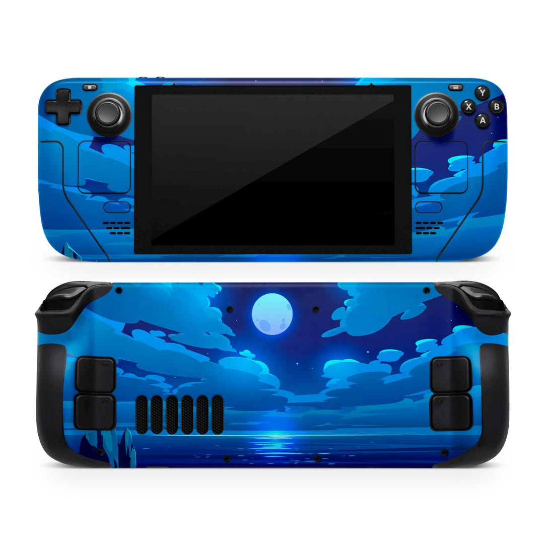 Moonlight Steam Deck Skin: Blue Night Sky 3M Vinyl Decal Wrap - Etsy
