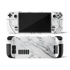 White Marble Steam Deck Skin, Aesthetic Stone Design, Steamdeck OLED ...