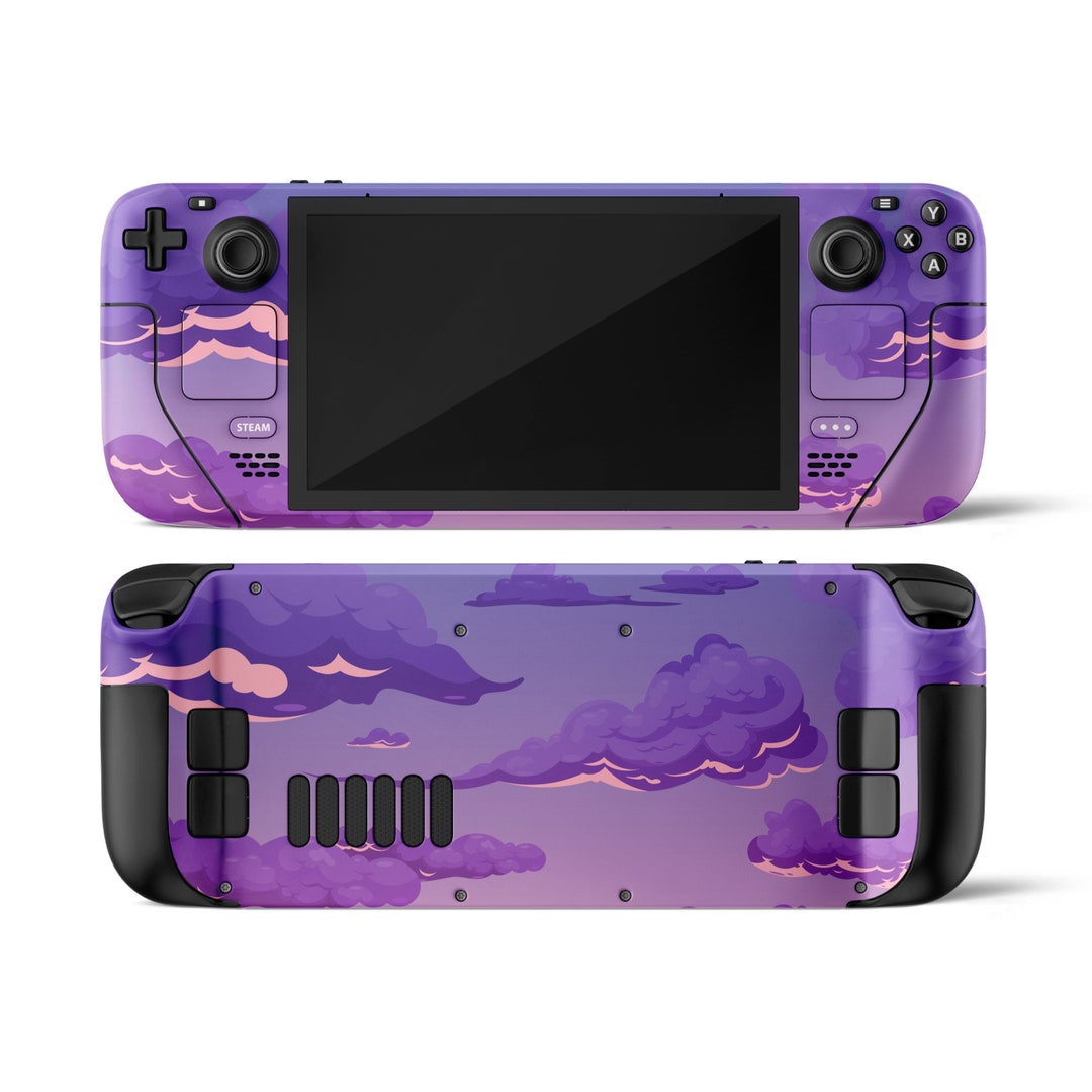 Sky Clouds Steam Deck Skin, Cute Purple Sky Steam Deck Decal Wrap, New ...