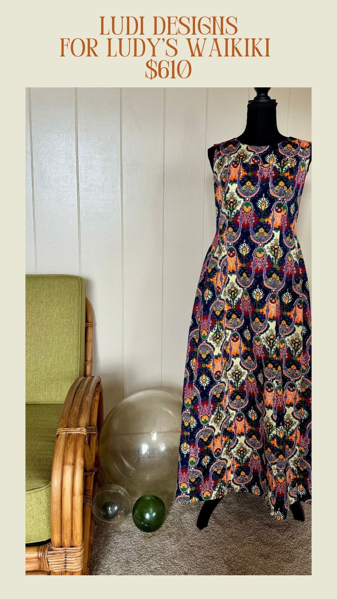 1960's Ludi Designs for Ludy's Waikiki International Marketplace - Etsy