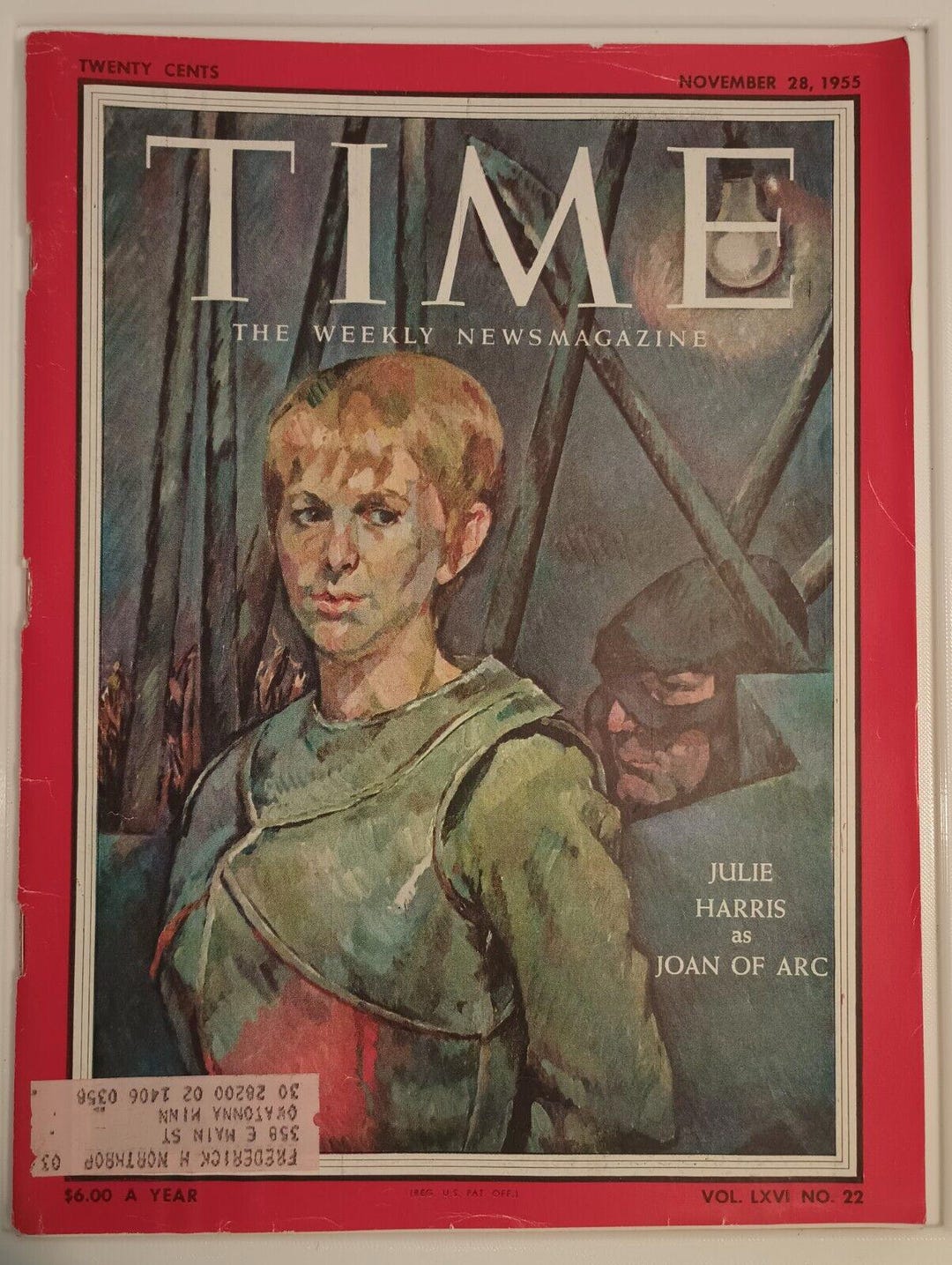 Vintage 1955 Time Magazine - Julie Harris as Joan of Arc - Etsy