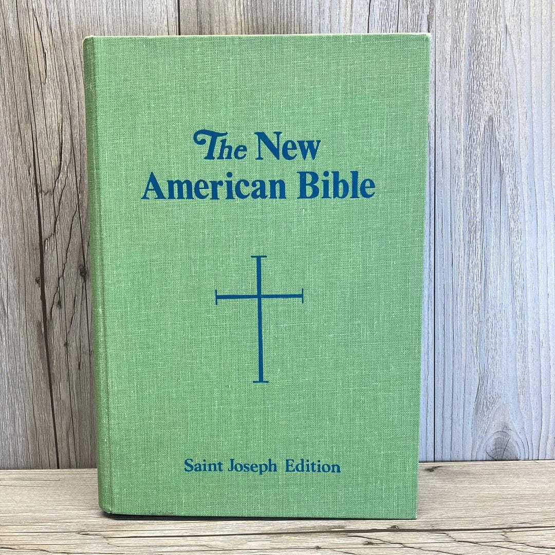 The New American Bible Saint Joseph Edition Large Type Illustrated - Etsy