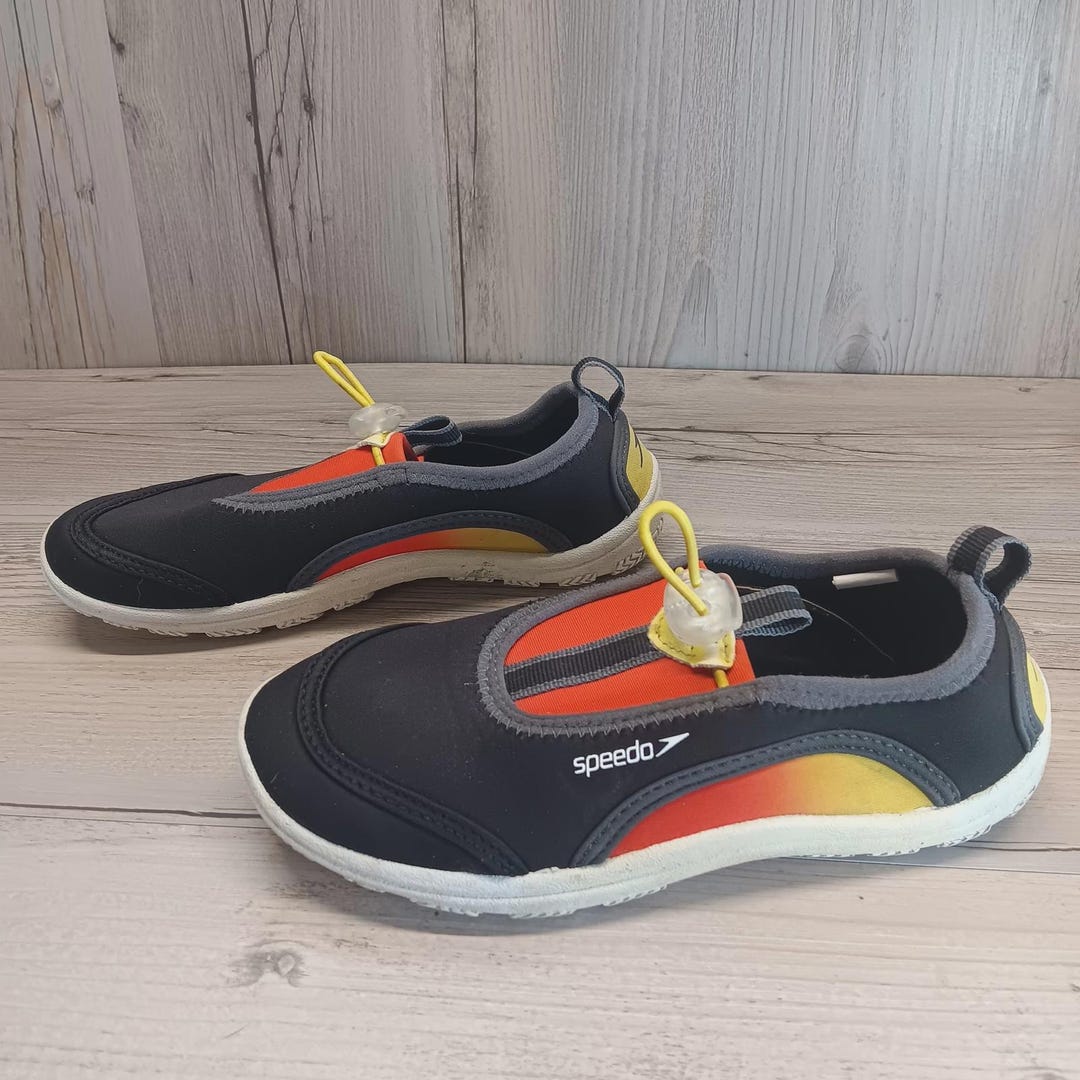 Speedo Lightweight Water Shoes Little Kids Size 13 - Black/orange - Etsy