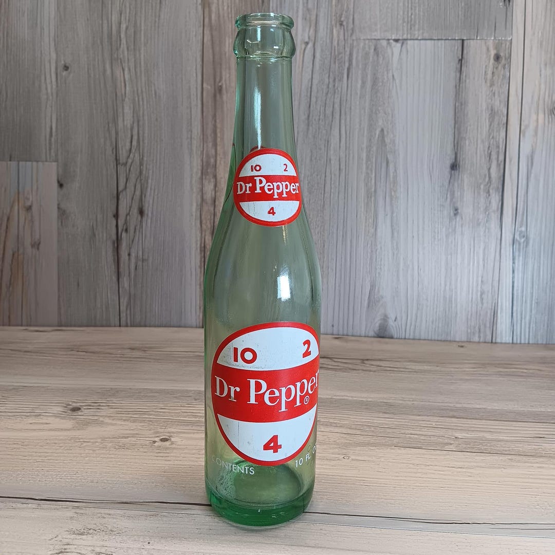 Vintage Dr Pepper Glass Bottle Collectible Item - Etsy