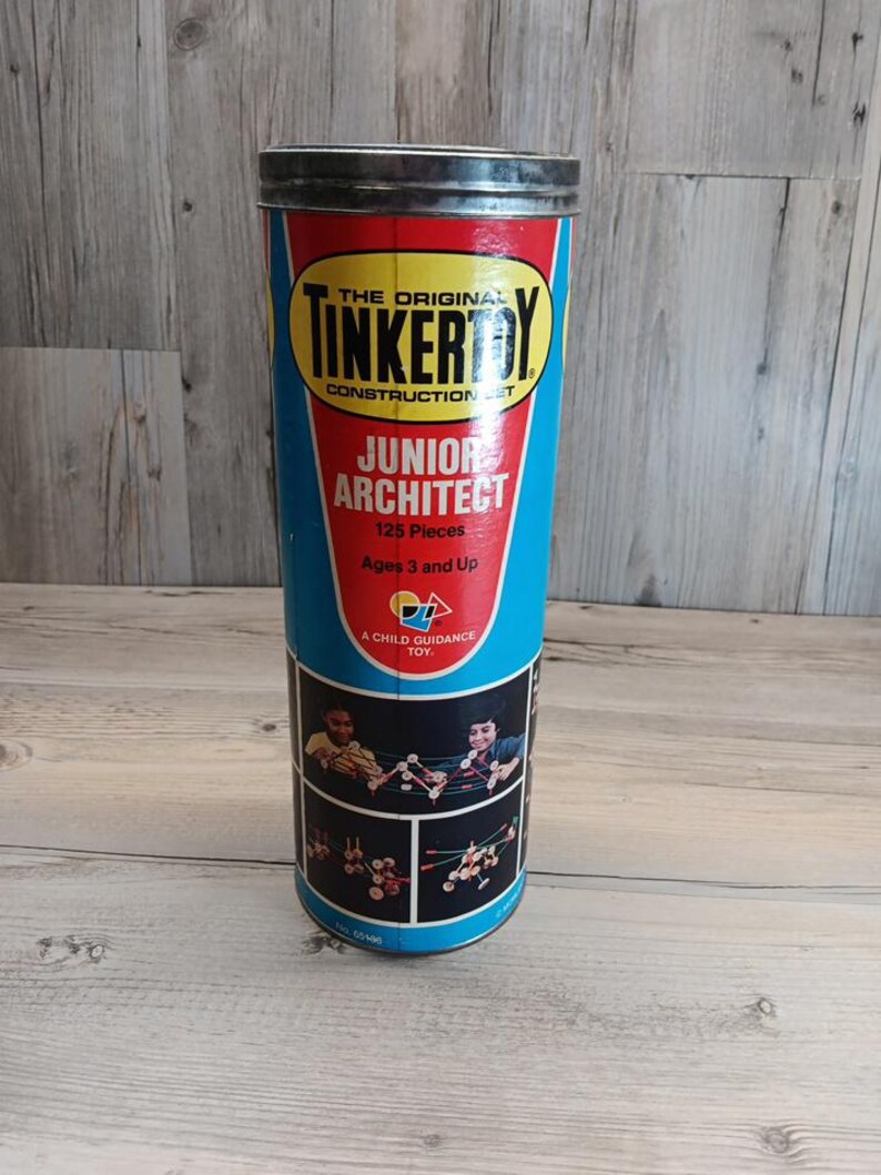 TINKERTOY Junior Architect Construction Set INCOMPLETE 99 Pieces Out of 125 - Etsy