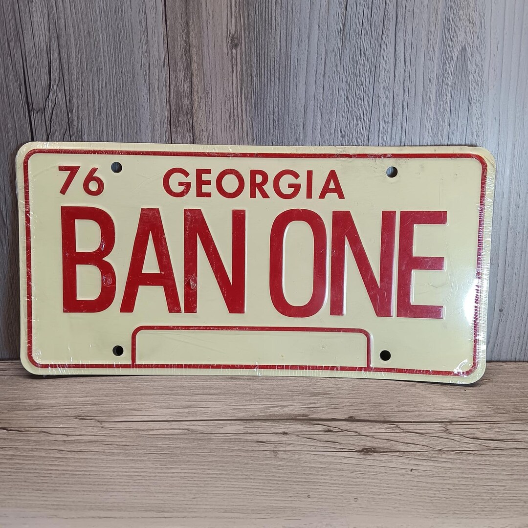 Smokey & the Bandit Ban One Georgia Replica License Plate Sign - Etsy