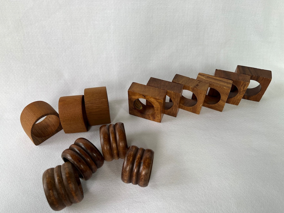 Monkey Pod Napkin Rings - Etsy