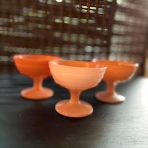 Hazel Atlas Ice Cream Dishes Pink - Etsy