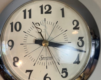 Chrome Wall Clock - Etsy