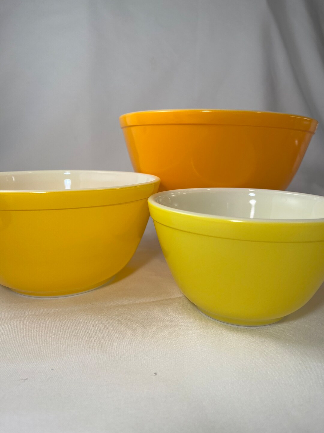 Pyrex Citrus Daisy Mixing Bowls - Etsy