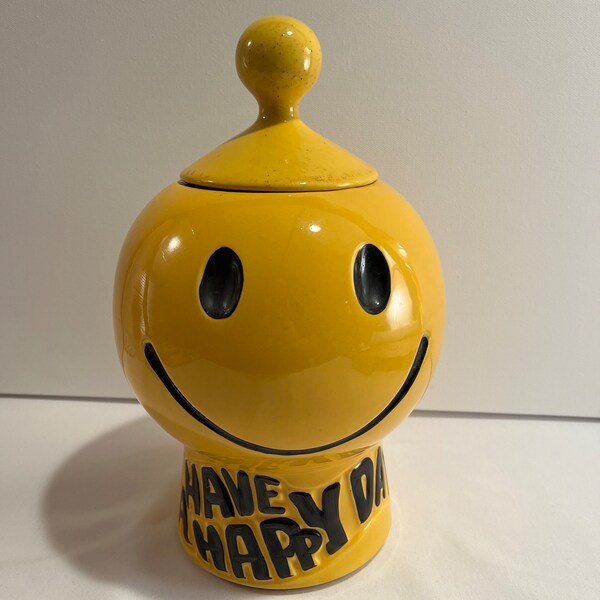 Smiley Face Mccoy Cookie Jar - Etsy