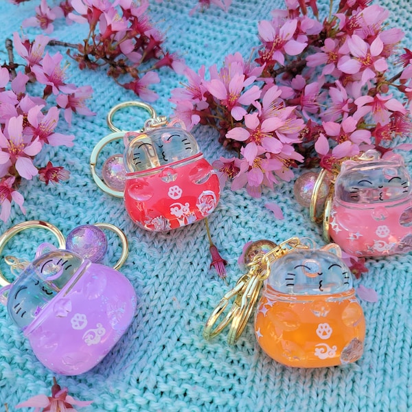 Liquid Keychain - Etsy