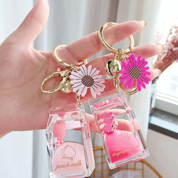 Liquid Keychain - Etsy