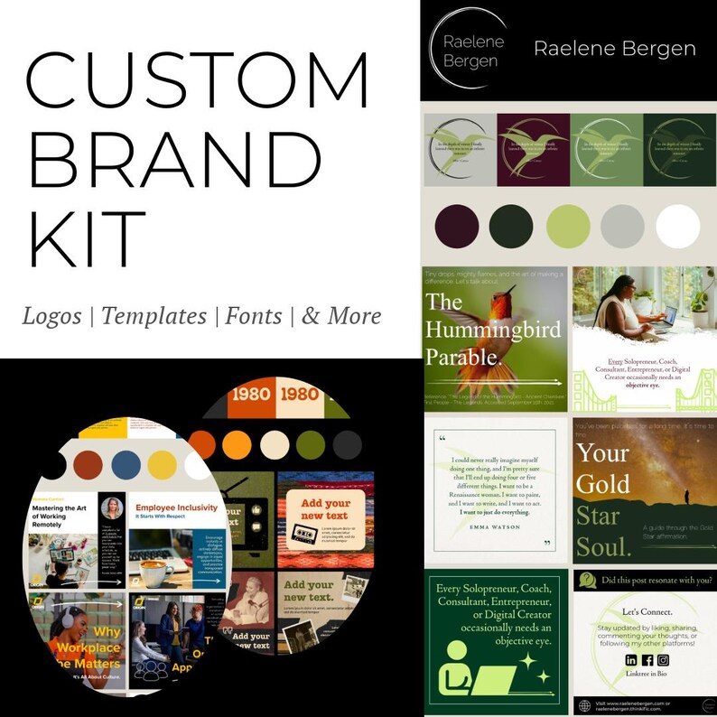 Custom Brand Package | Deluxe Branding Kit | Logo | Template | Social ...