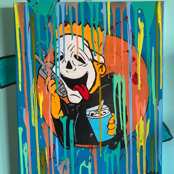 Ghostface Canvas Painting - Etsy