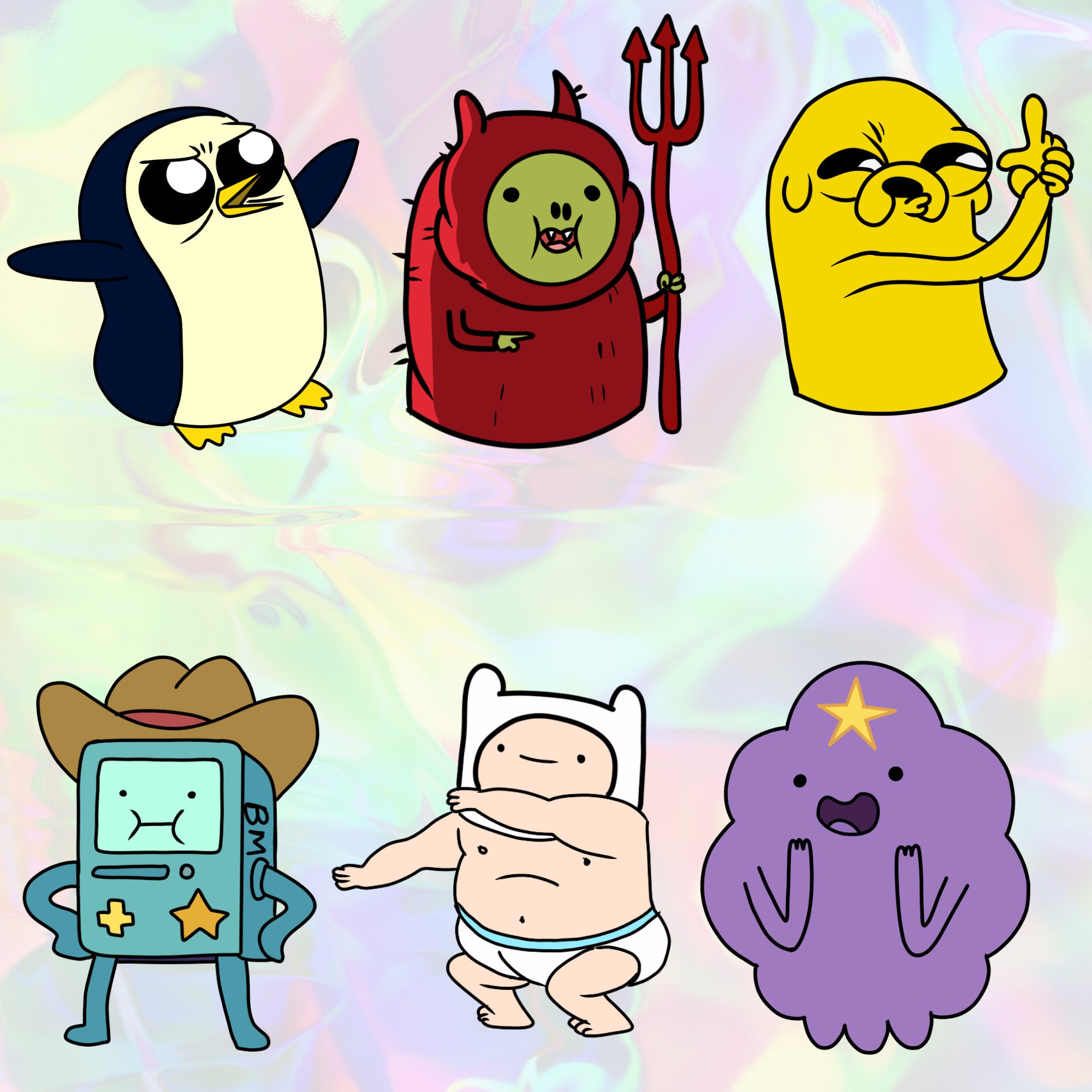 Adventure Time Sticker Set - Etsy