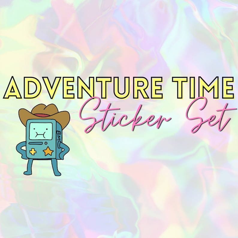 Adventure Time Sticker Set - Etsy