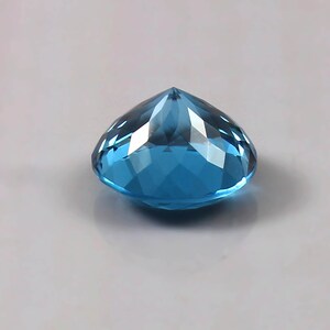 Beautiful AAA Quality Swiss Blue Topaz Gemstone | 14 MM Round Shape ...
