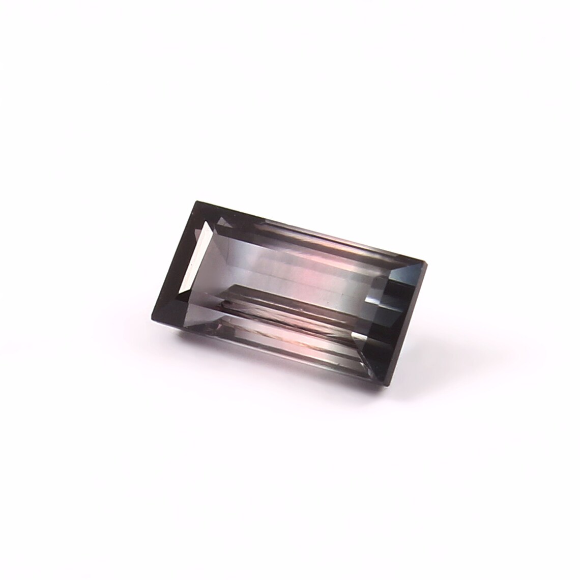 Tri Color Natural Tourmaline Emerald Cut Loose Gemstone 4X8 MM ...