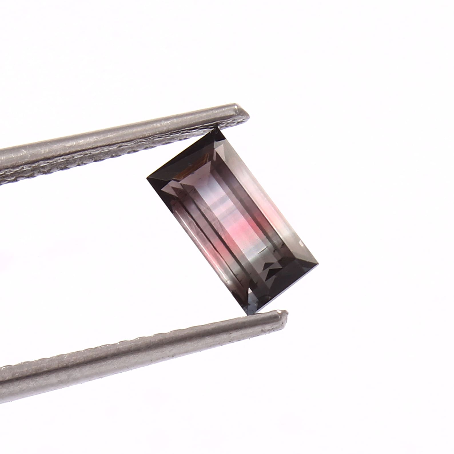 Tri Color Natural Tourmaline Emerald Cut Loose Gemstone 4X8 MM ...