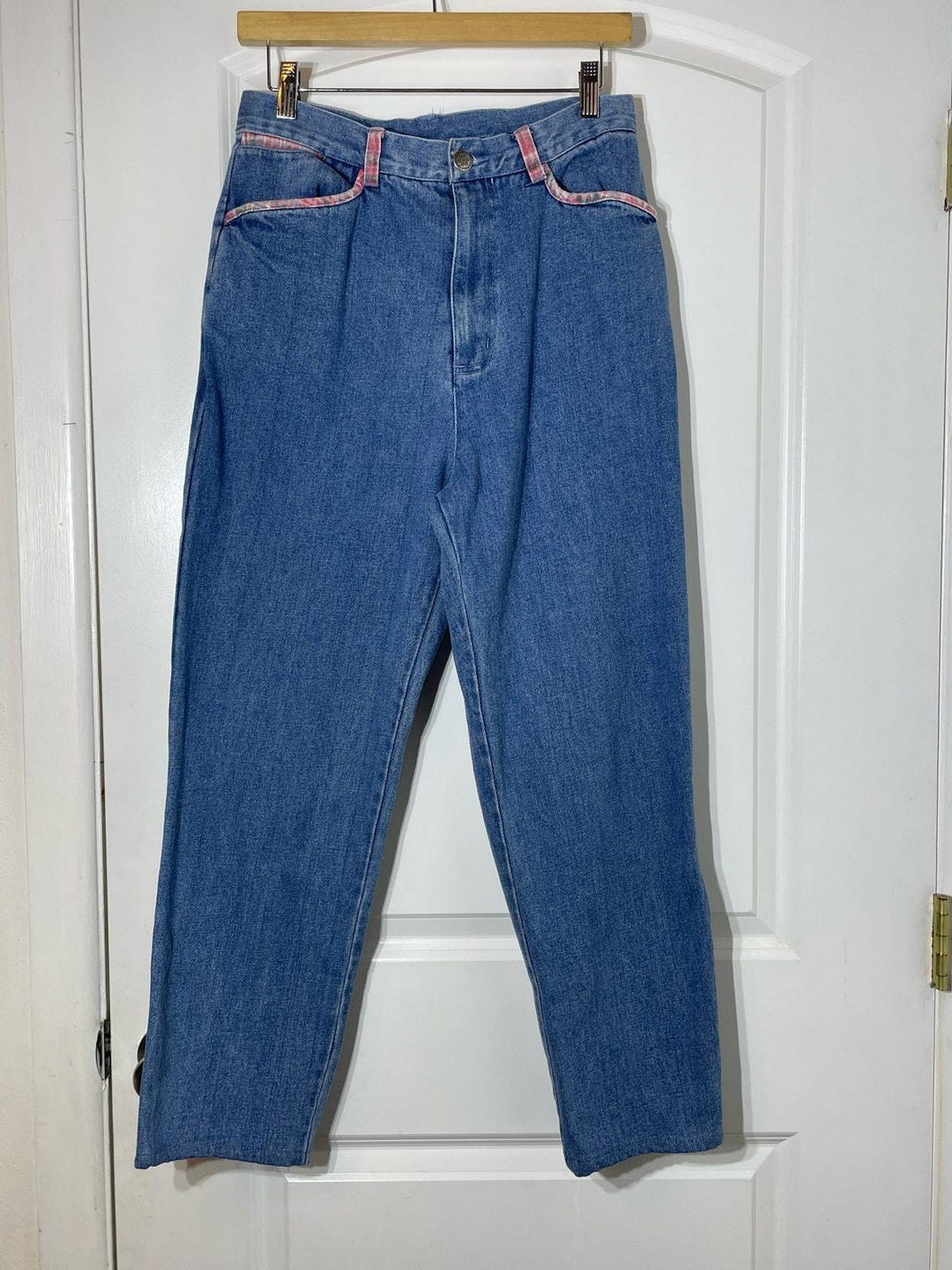 Vintage 80s Gitano High Rise Plaid Cottage Core Baggy Jeans 12/28 - Etsy