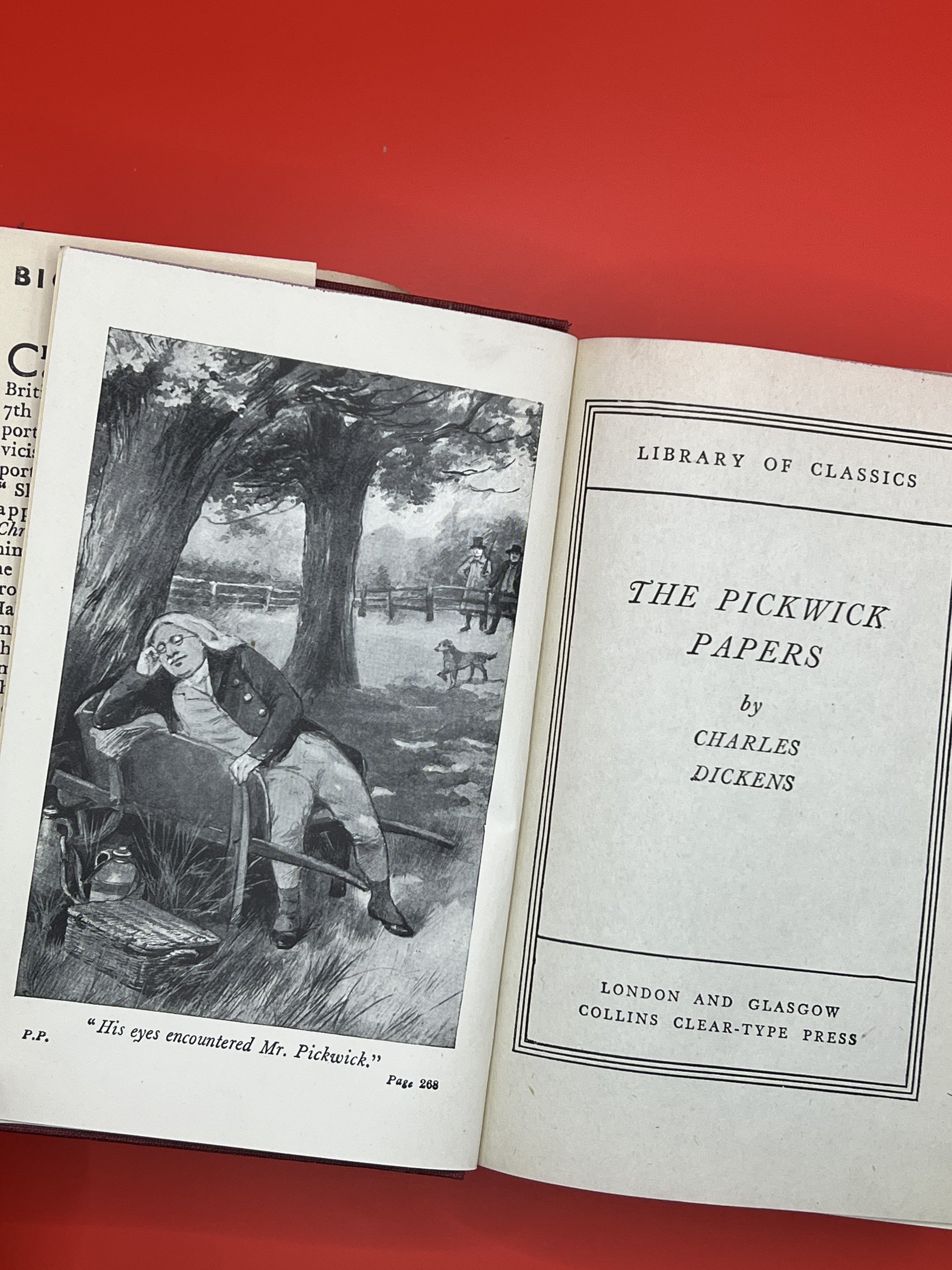 Pickwick Papers Charles Dickens 1930's Edition of the Collins Pocket ...