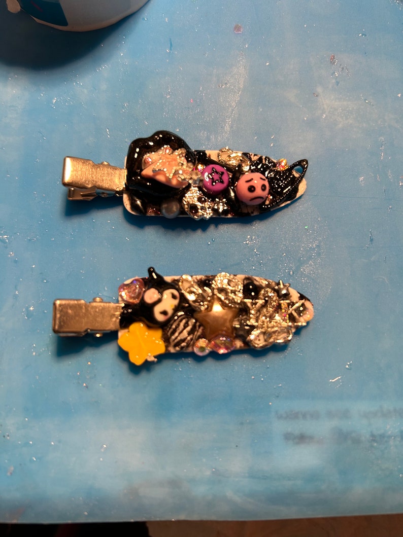 CUSTOM Junk Hair Clips - Etsy