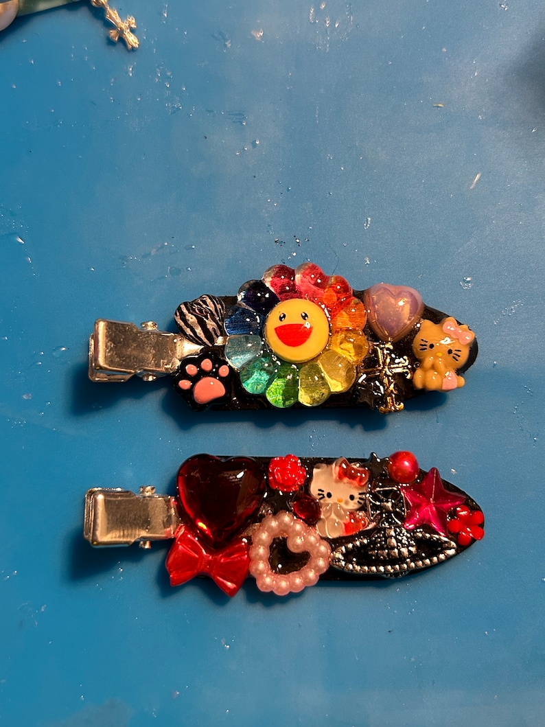 CUSTOM Junk Hair Clips - Etsy