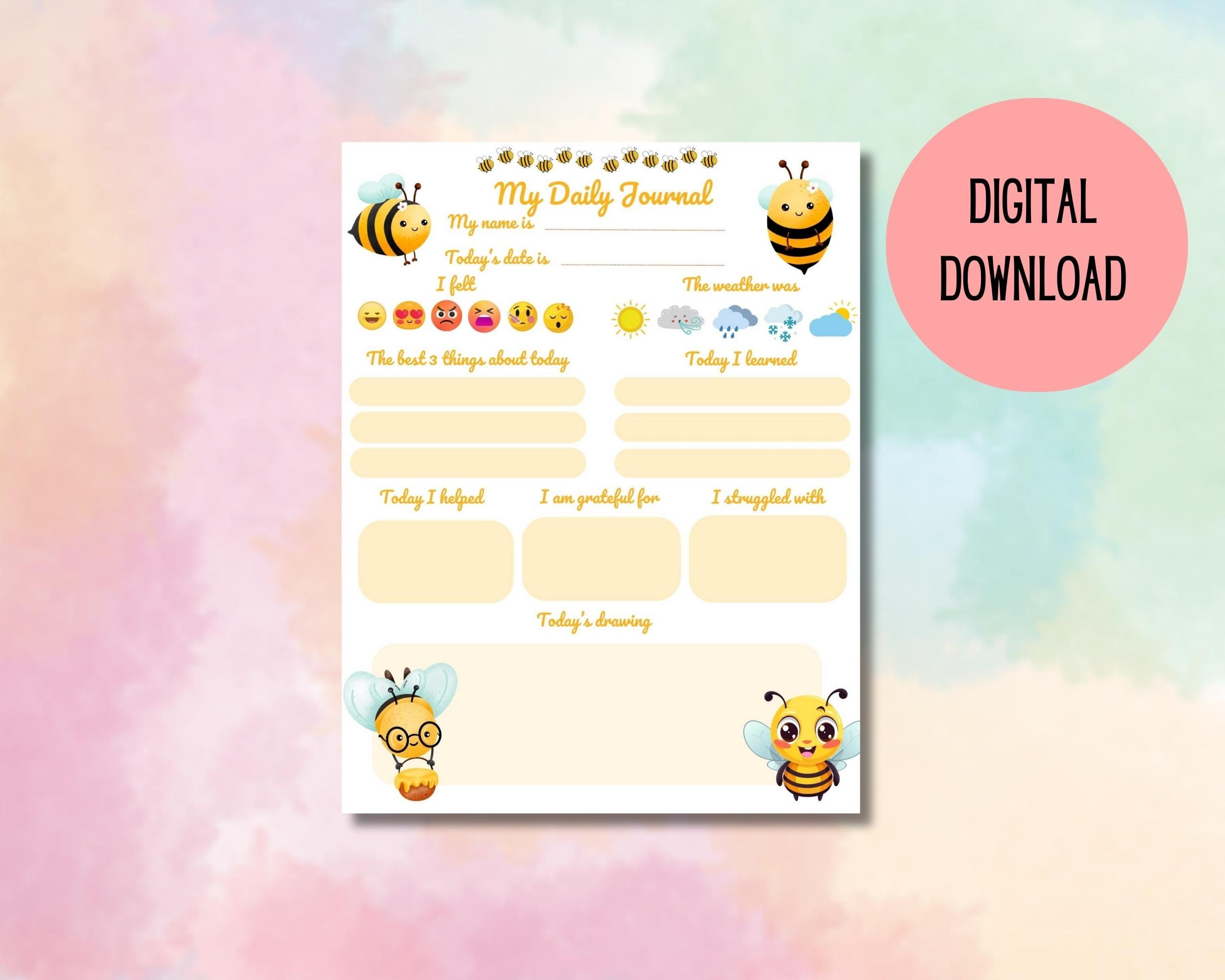 Kids Daily Journal Printable | Journal for Kids | Diary for Children ...