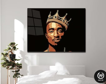 2pac Glass Wall Art - Etsy