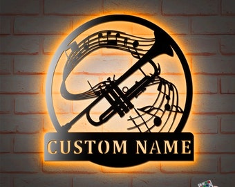Trumpet Custom Sign - Etsy