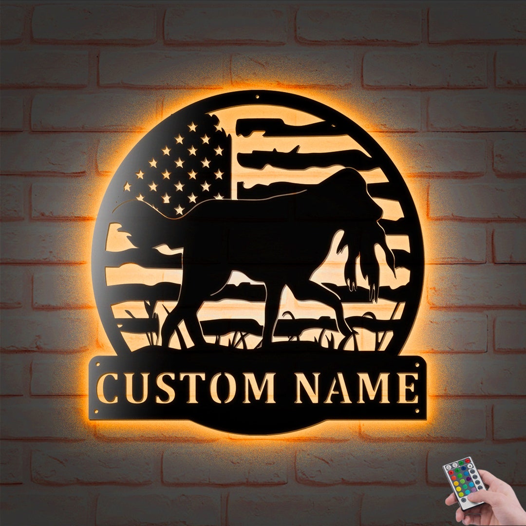 Custom Duck Hunting Metal Wall Art With Led Lights - Etsy