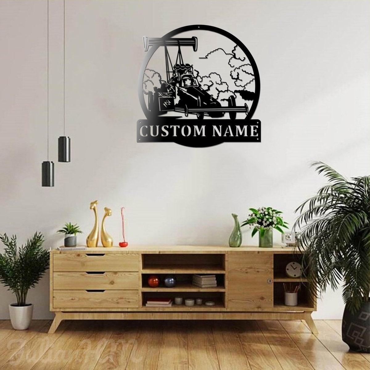 Custom Top Fuel Dragster Metal Wall Art Decor With Led Lights - Etsy