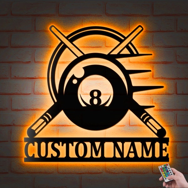 Billiards Sign - Etsy