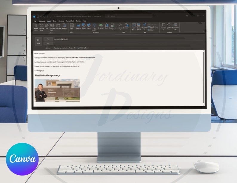 Architecture Email Signature Template Design - Etsy