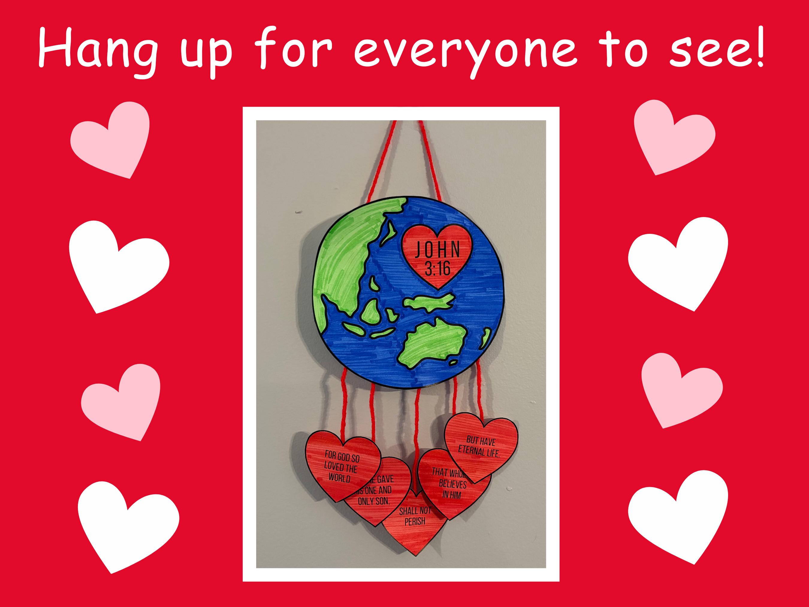 Christian Valentine’s Day Bible Coloring Pages Craft Kids, John 316 ...