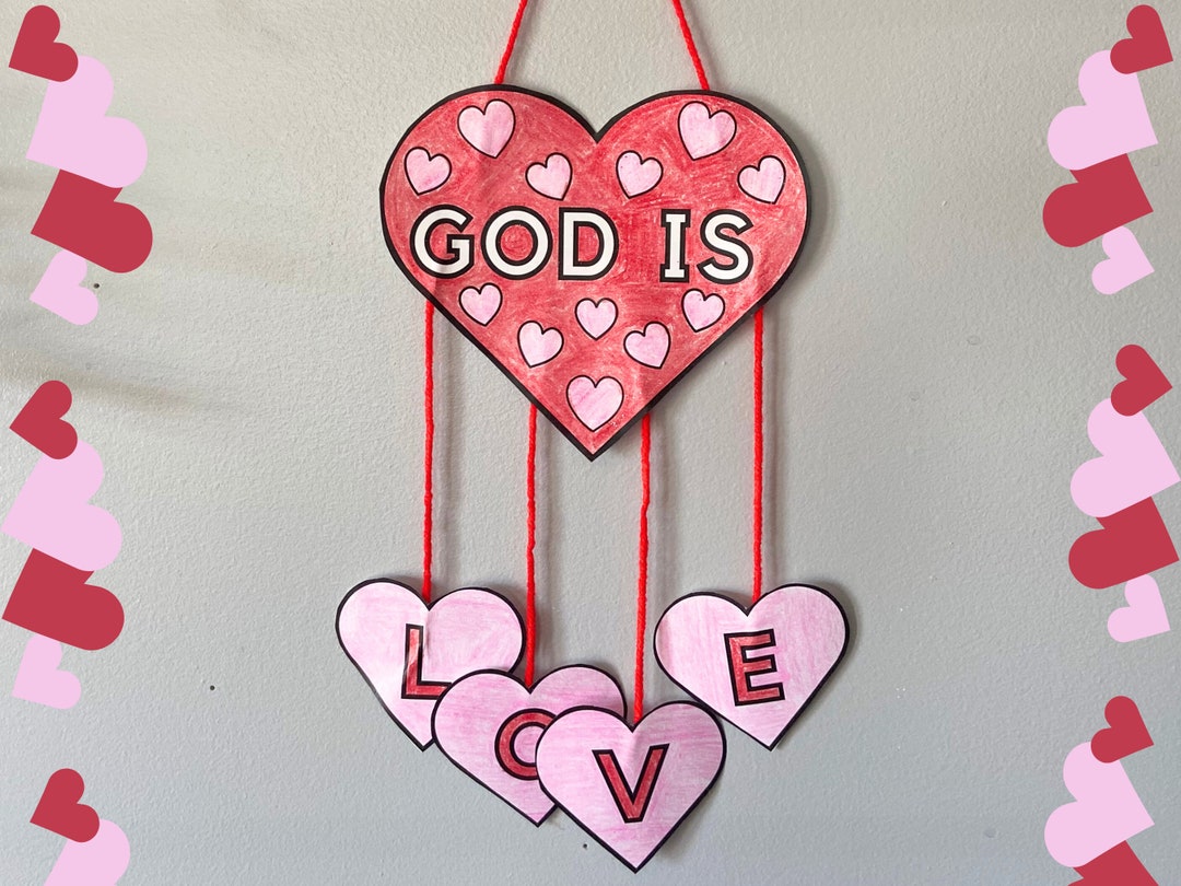 Christian Valentine’s Day Bible Coloring Pages Craft Kids, Bible Verse ...